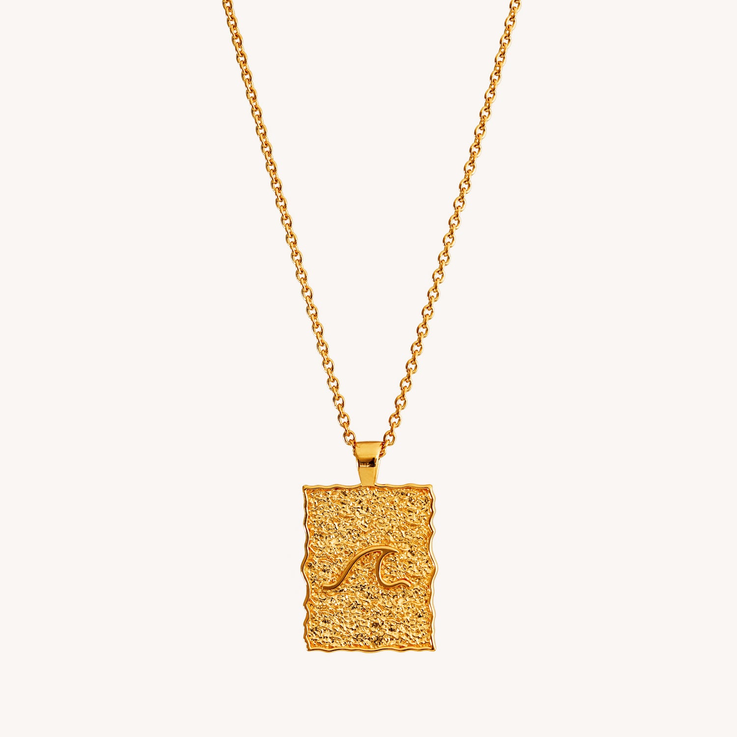 Ocean Wave Tag Necklace – Naut & Chain