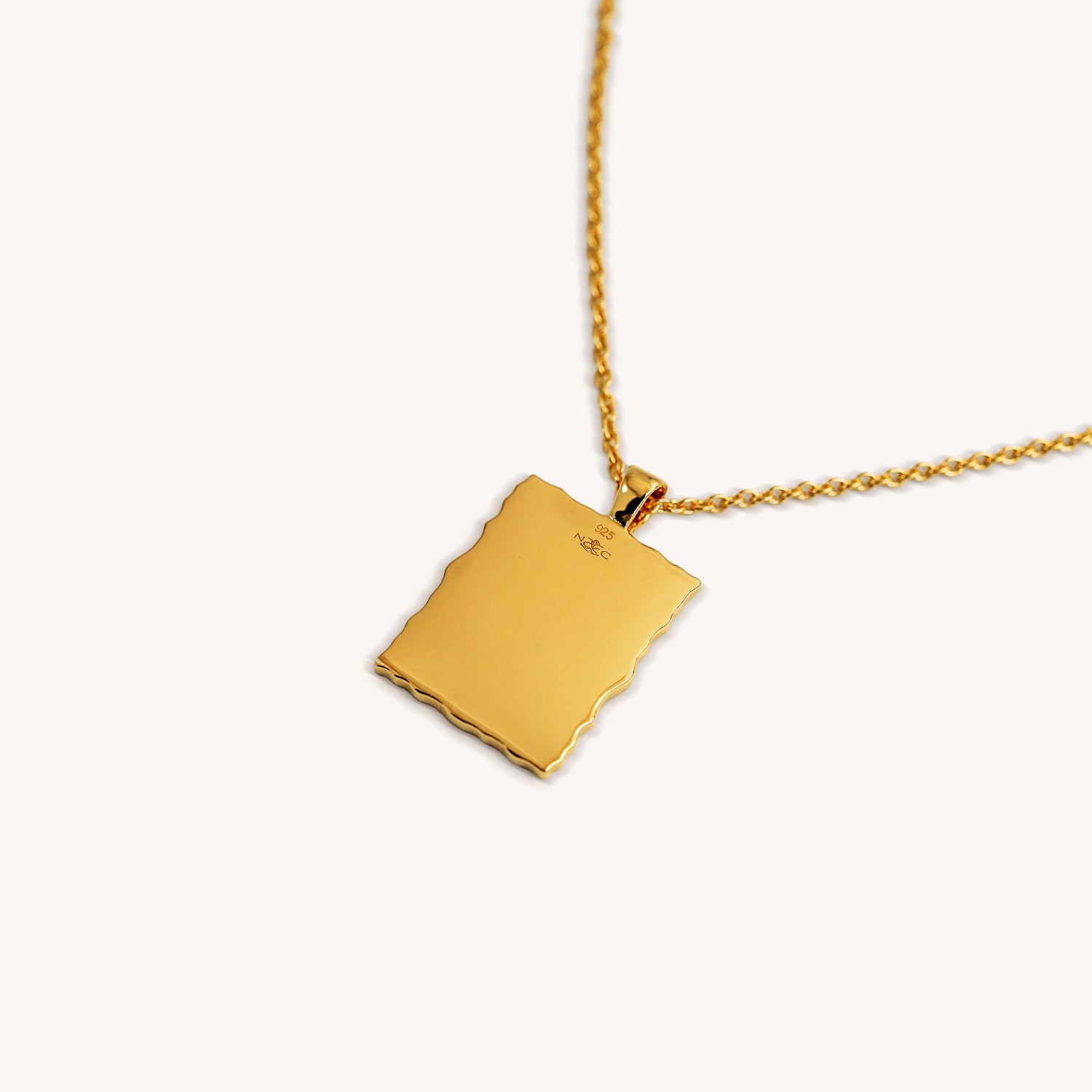 Ocean Wave Tag Necklace – Naut & Chain