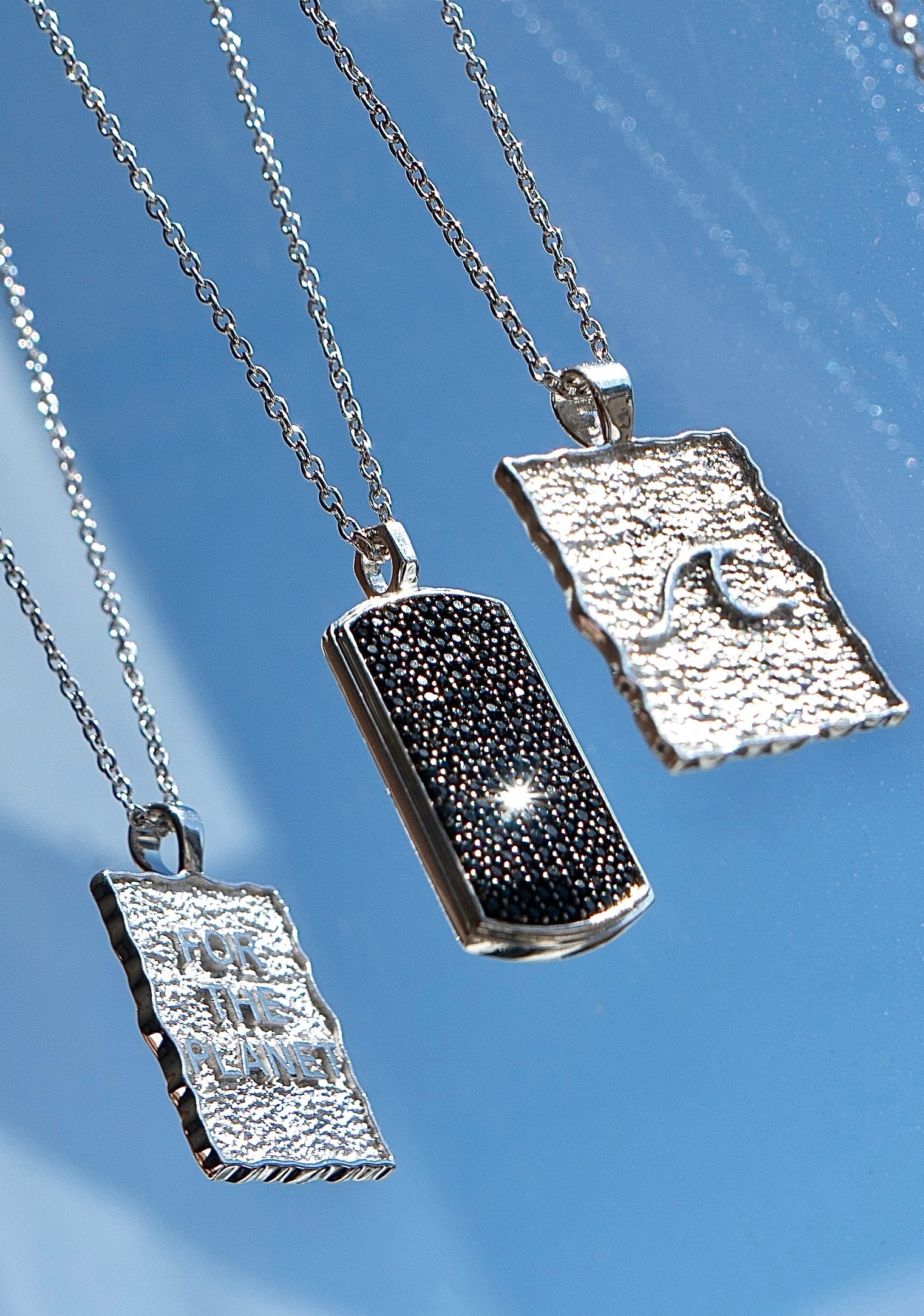 Ocean Wave Tag Necklace – Naut & Chain